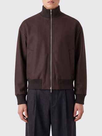 Barena Blouson bomber en m&eacute;lange de laine avec col montant et fermeture zipp&eacute;e