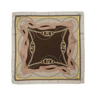 Liu Jo Femme, Accessoires, Multicolore, Taille: ONE Size Foulard carr&eacute; imprim&eacute; en polyester avec motif abstrait