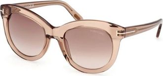 Tom Ford Femme, Accessoires, Brun, Taille: 53 MM Lunettes Authentiques Ft1189, Qualité Premium