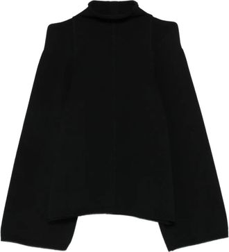 Rick Owens pull à col montant - Noir