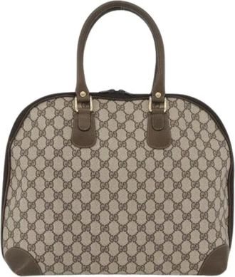 Gucci Sac &agrave; main en cuir pr&eacute;-poss&eacute;d&eacute; - Femme - Pre-owned - Beige - Taille: ONE Size
