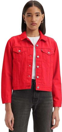 Levi's Damen Original Trucker Script Red Trucker M