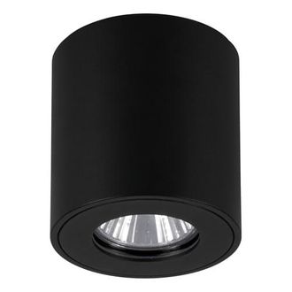 Eglo Deckenlampe au&szlig;en Torrecola, Au&szlig;enleuchte Decke, Outdoor Deckenleuchte aus Aluminium in Schwarz, Deckenstrahler mit GU10 Fassung, IP44,? 8 cm