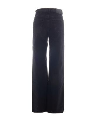 Patrizia Pepe High-Rise Black Wash Denim Jeans - Black