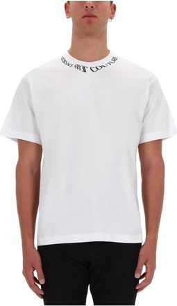 Versace Jeans Couture Homme, Tops, Blanc, Taille: S Logo Neck T-Shirt
