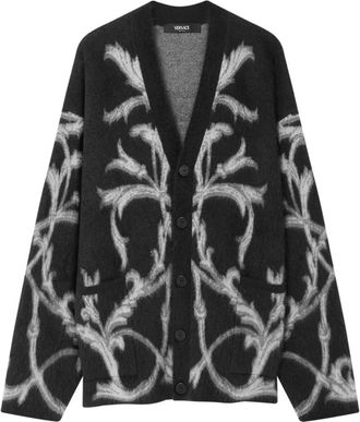 Versace Acanthus Leaves Cardigan - Schwarz