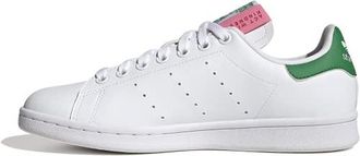 adidas Adidas Stan Smith W, Baskets Hautes Femme, White Dark Forest Green Blis Pink, 38 EU