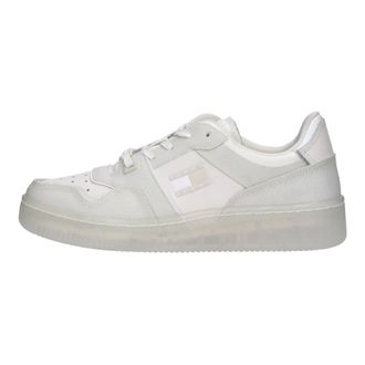 Tommy Jeans Faux Leather Sneakers - - Shoes - Herren - Wei&szlig; - 40 EU