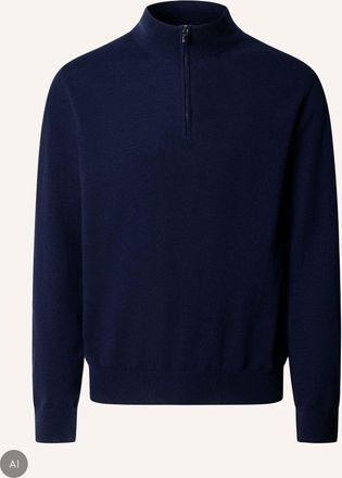 Hackett Pullover Sr Cashmere Hzip blau