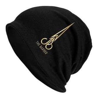 Generic Unisexe Bonnet dhiver Le Barbier Bonnets De Ski Classique Hiver Chapeaux Mode Bonnet &Agrave; Revers pour Patinage Course Quotidien