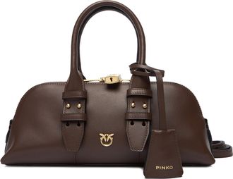Pinko Handtasche PINKO Bowling Bag Baguette AI 25-26 PLTT 105334 A0QO Braun