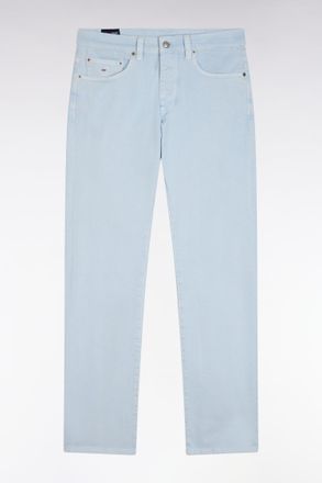 Eden Park Jean 5 Poches En Denim Stretch Ciel Coupe Droite