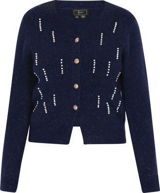 Faina Strickjacke Damen Marine