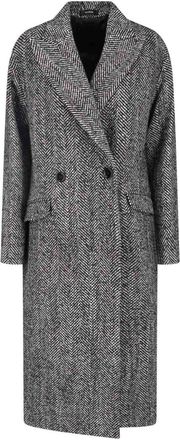 Tagliatore Manteau Au Genou - Noir