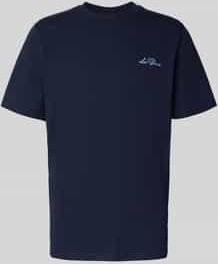 Les Deux T-Shirt mit floralen Stitchings Modell Wild Flower