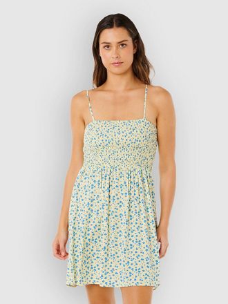 Rip Curl Surf Side Shirred Kleid light yellow