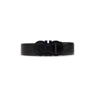 Ferragamo Doppelseitiger G&uuml;rtel - - Accessories - Herren - Schwarzk - 105 CM