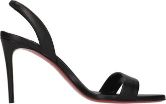 Christian Louboutin Femme, Chaussures, Noir, Taille: 37 EU Sandales en cuir Marylin