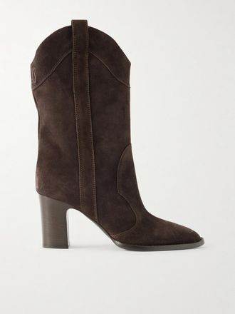 PARIS TEXAS Bottes En Daim Lavinia - Marron