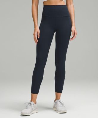 lululemon Legging Wunder Train taille haute avec poches pour Femmes - 64 cm - Bleu - Taille 12