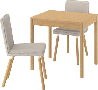 IKEA TONSTAD / TONSTAD Tisch und 2 St&uuml;hle