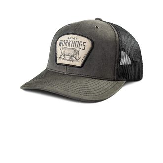 Ariat Mens WorkHog Patch Snapback Cap in Gray, Size OS, by Ariat
