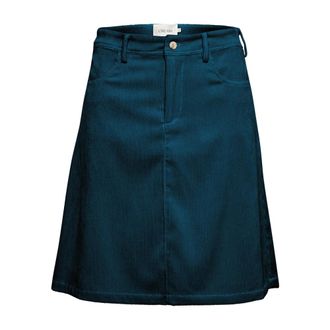 Cream Klassischer Rock in Gibraltar Sea - - Skirts - Damen - Blau - 2XL