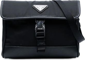 Prada 2013-2025 Re-Nylon und Saffiano Smartphone-Hülle - Schwarz
