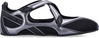 The Attico Futuristic Minimalist Black Flats With Metallic Ov - Gr. 38 (EU) - in Schwarz