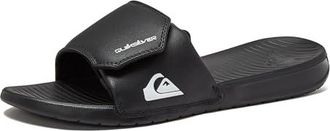 Quiksilver Sandales à bout ouvert Bright Coast Adjust pour homme, Noir, blanc, noir., 46 EU