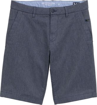 Tom Tailor Herren 1046144 Bermuda Shorts, 31559-Navy Blue White Structure, 40