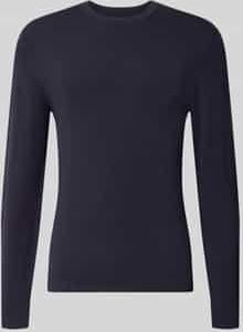 Mc Neal Strickpullover mit geripptem Rundhalsausschnitt
