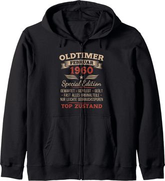 Generic 66. Geburtstag Oldtimer Baujahr 1960 Februar Kapuzenjacke