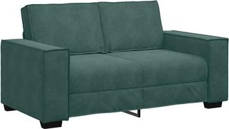 vidaXL 2-Sitzer-Sofa Dunkelgr&uuml;n 120 cm Samt Vidaxl