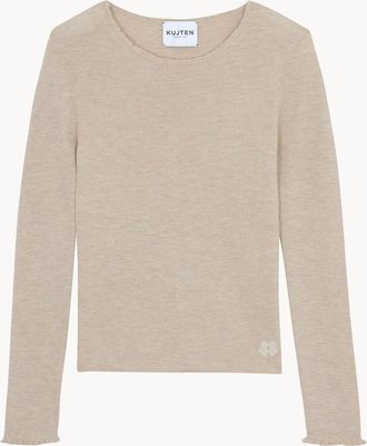 Kujten Pull cachemire uni femme - Pull Karli
