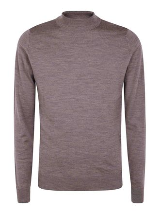 John Smedley Pull Col Roul&eacute; - Couleur Chair