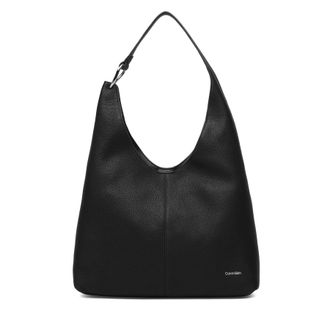 Calvin Klein Handtasche Calvin Klein Slouchy Leather Md Shoulder Bag LV04F3543G Schwarz