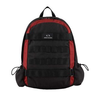 A|X Armani Exchange Rucksack, Nylon (Schwarz/Rot)