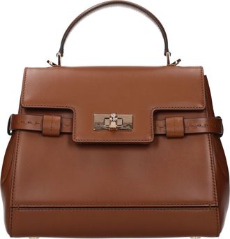 Max Mara Femmes Sacs &agrave; main Cuir Marron