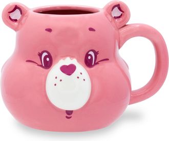 Silver Buffalo Care Bears Cheer Bear 3D-Keramiktasse, große Kaffeetasse für Kakao, Tee, Fassungsvermögen: 590 ml