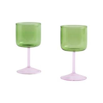 HAY Verre à vin tint - Vert - Verre borosilicaté