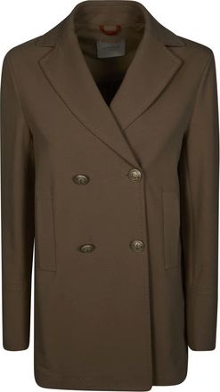 Circolo 1901 Femme, Manteaux, Beige, Taille: 36 FR Giacca Picot Felpa