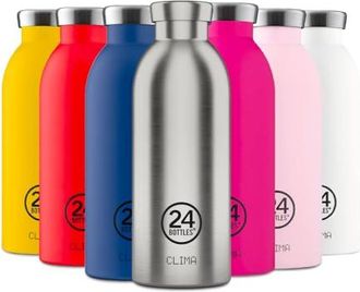 24 Bottles 24BOTTLES Clima Bottle - Gourde Isotherme 500ml Inox 100% Herm&eacute;tique, Bouteille Isotherme (12h Hot/24h Cold) Id&eacute;al comme Gourde Sport, Voyage, Bureau,