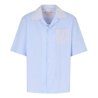 Marni Gestreiftes Hemd - - Shirts - Herren - Blau - S