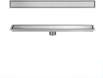 Generic Duschrinne sehr Flach Edelstahl, Bodenablauf Badezimmer Ablaufrinne Duschablauf Duschabfluss mit Unsichtbarem Aussehen for K&uuml;che Bad WC Balkon(Size:10