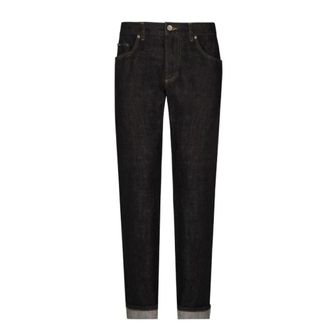 Dolce & Gabbana Marineblaue Logo Tag Jeans - - Jeans - Herren - Blau - L