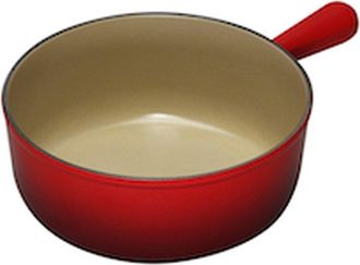 LE CREUSET Le Creuset Caquelon aus Gusseisen, 22 cm, 2,6 Liter, Kirschrot, 20007220602460