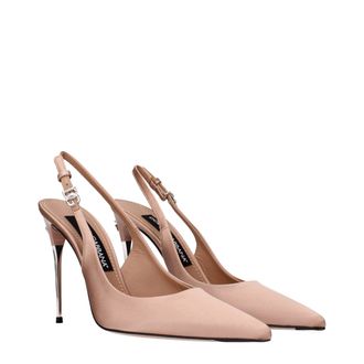 Dolce & Gabbana Satin High Heel Pump - Beige