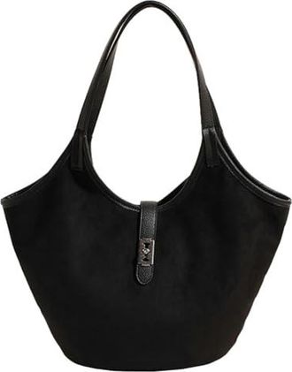 Generic Sac &agrave; main bandouli&egrave;re femme, sac seau r&eacute;tro en cuir v&eacute;gan PU, id&eacute;al pour lautomne, lhiver, les voyages et le travail