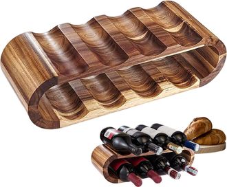 Generico Weinregal, Organizer mit 2 Ebenen f&uuml;r 8 Flaschen, platzsparend, Weinaufbewahrungsst&auml;nder, f&uuml;r Familien und Erwachsene, Geschenk f&uuml;r Hochzeiten und Wei